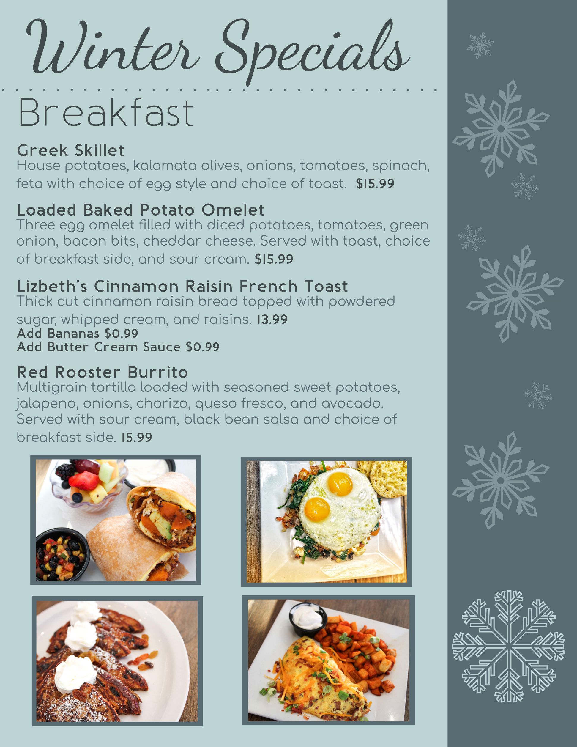 Menu - Benedict's La Strata, Taste of Benedict's